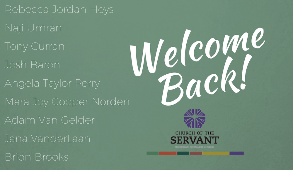Resident Pastor Reunion this Sunday | Church Of The Servant