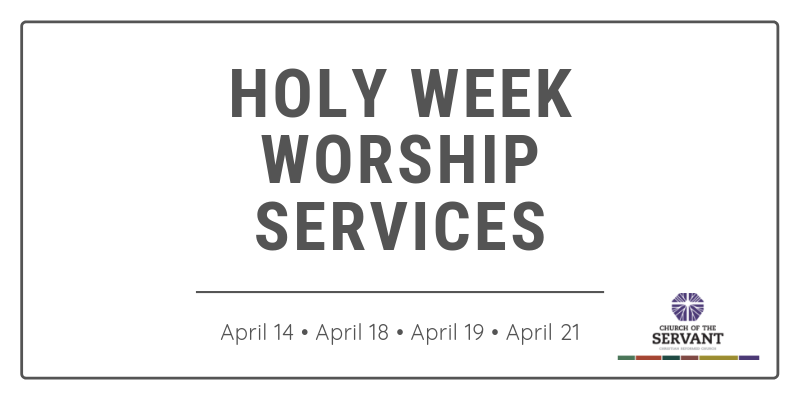 Holy Week 2019